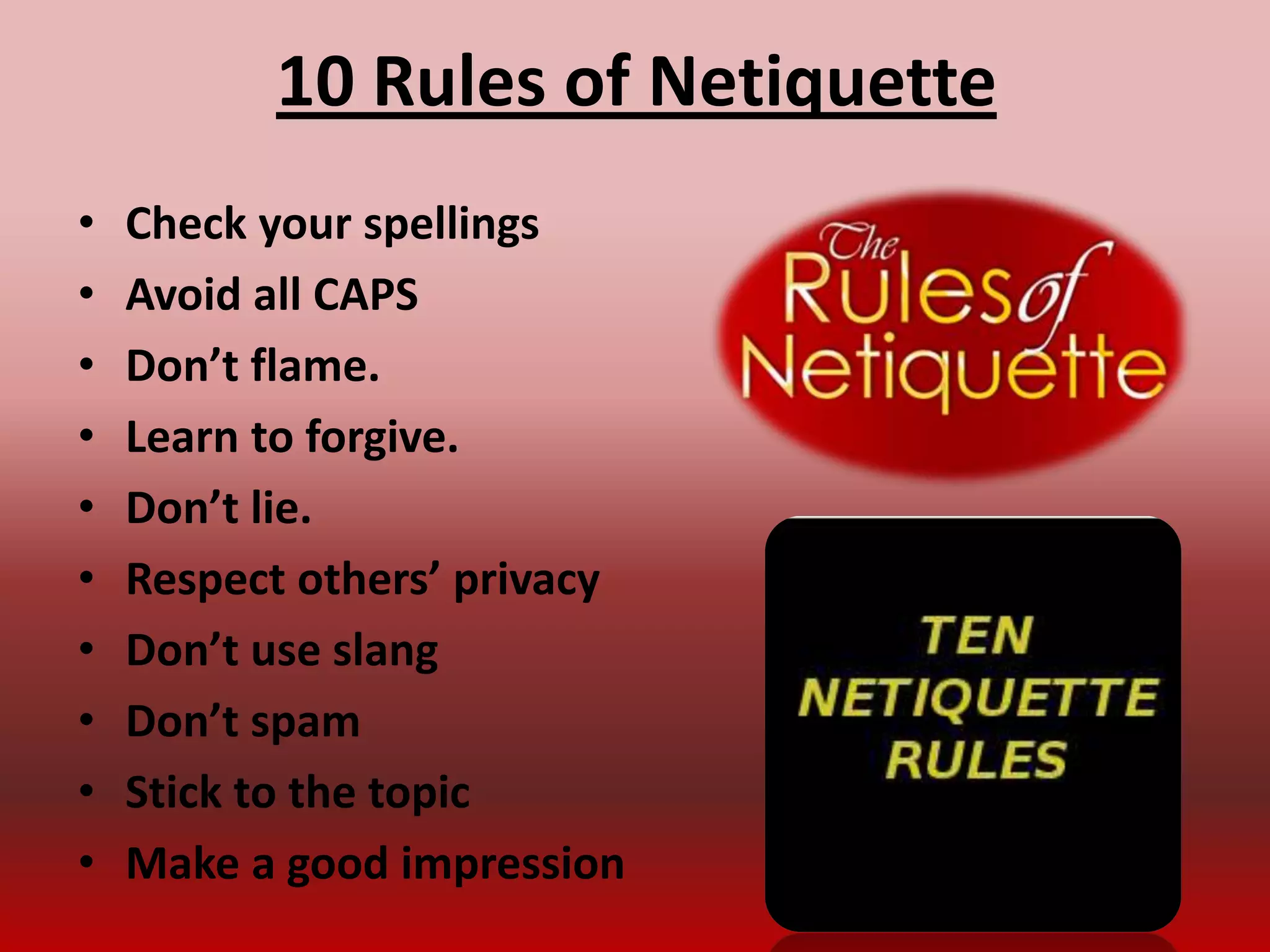 Netiquette | PPTX