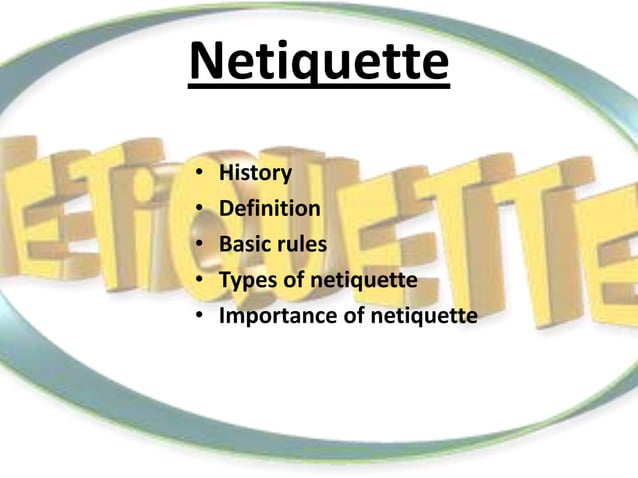 Netiquette | PPTX
