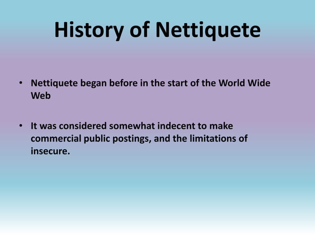 Netiquette | PPTX
