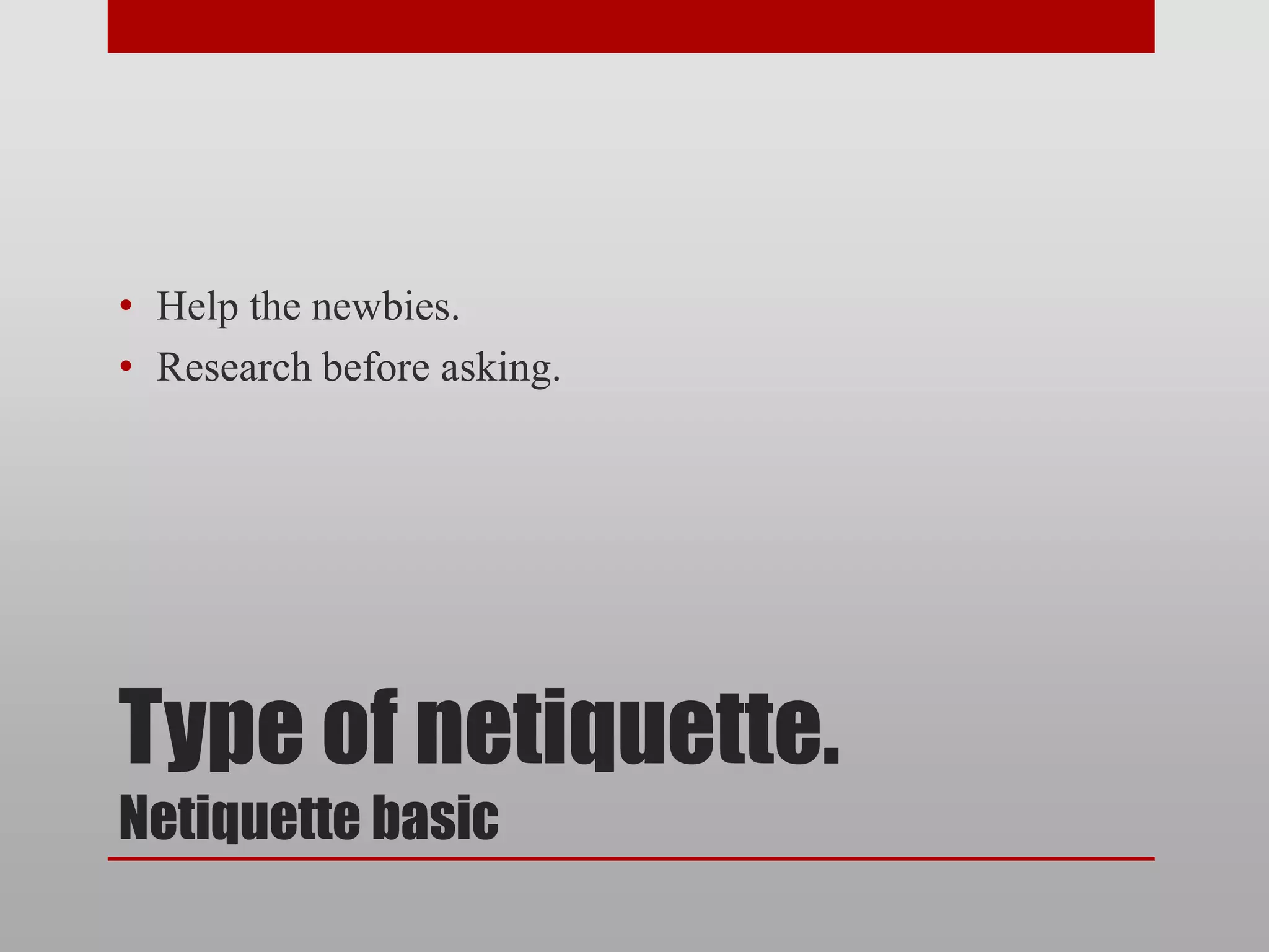 Netiquette | PPTX