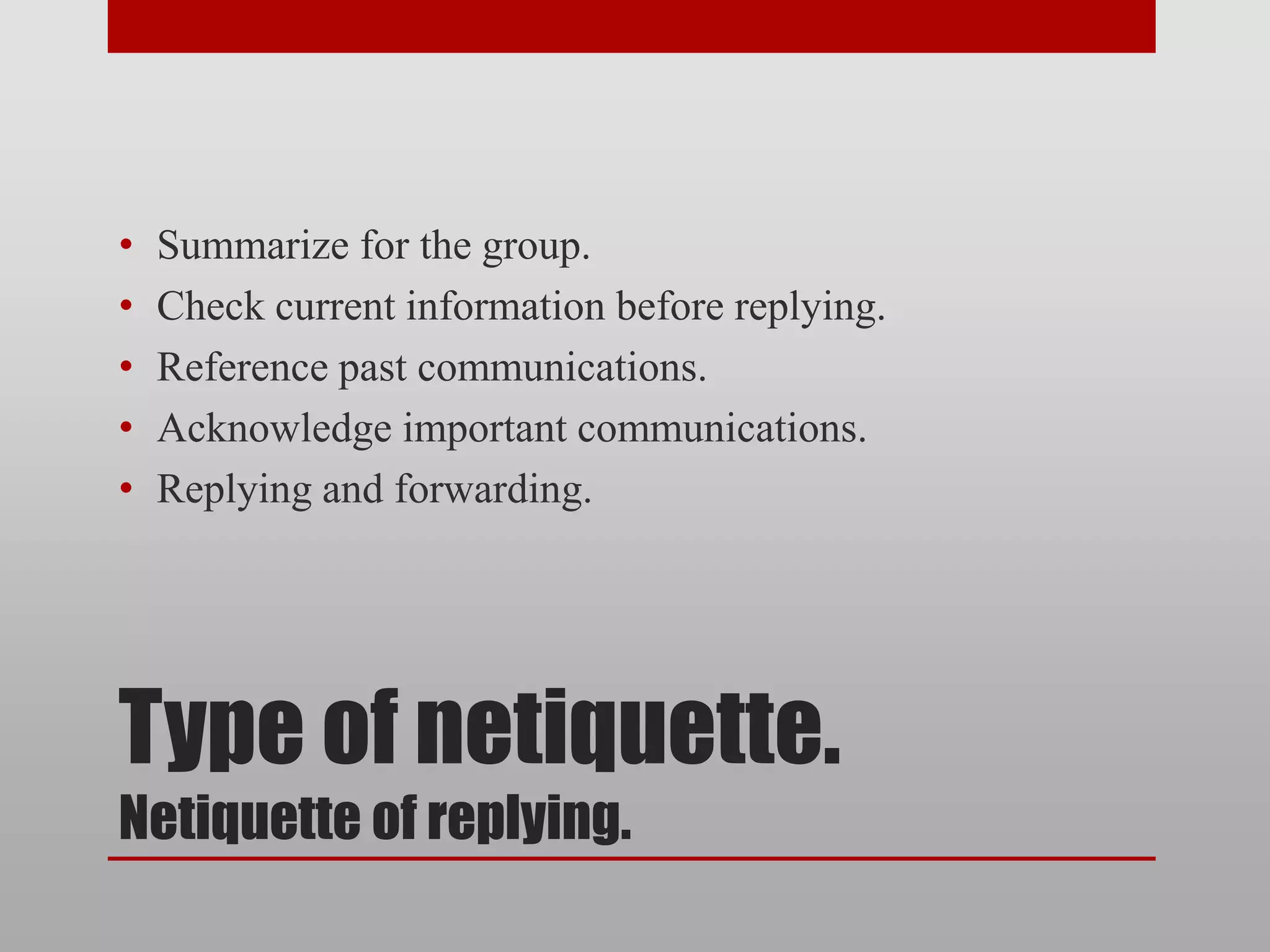 Netiquette | PPTX