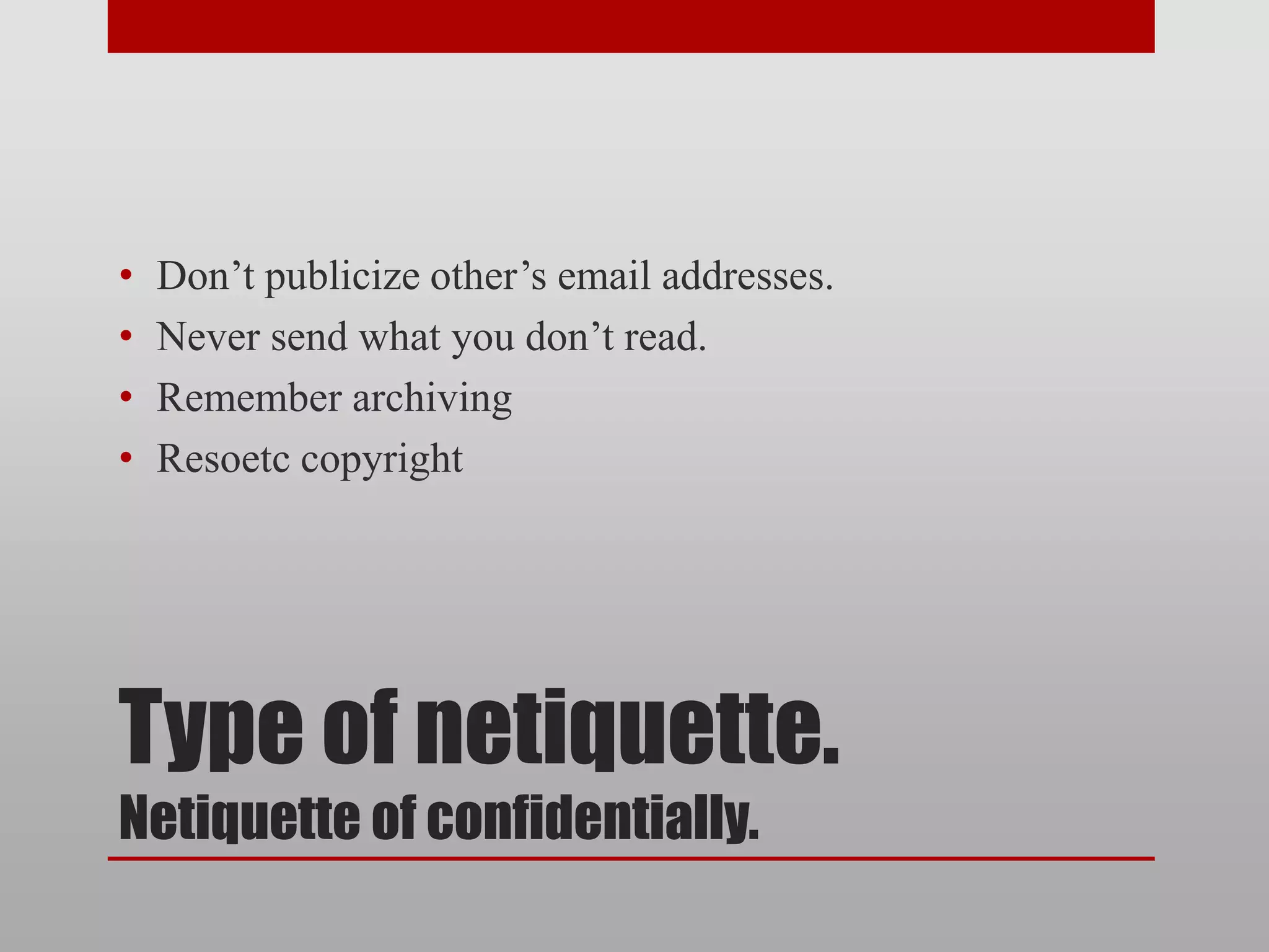 Netiquette | PPTX