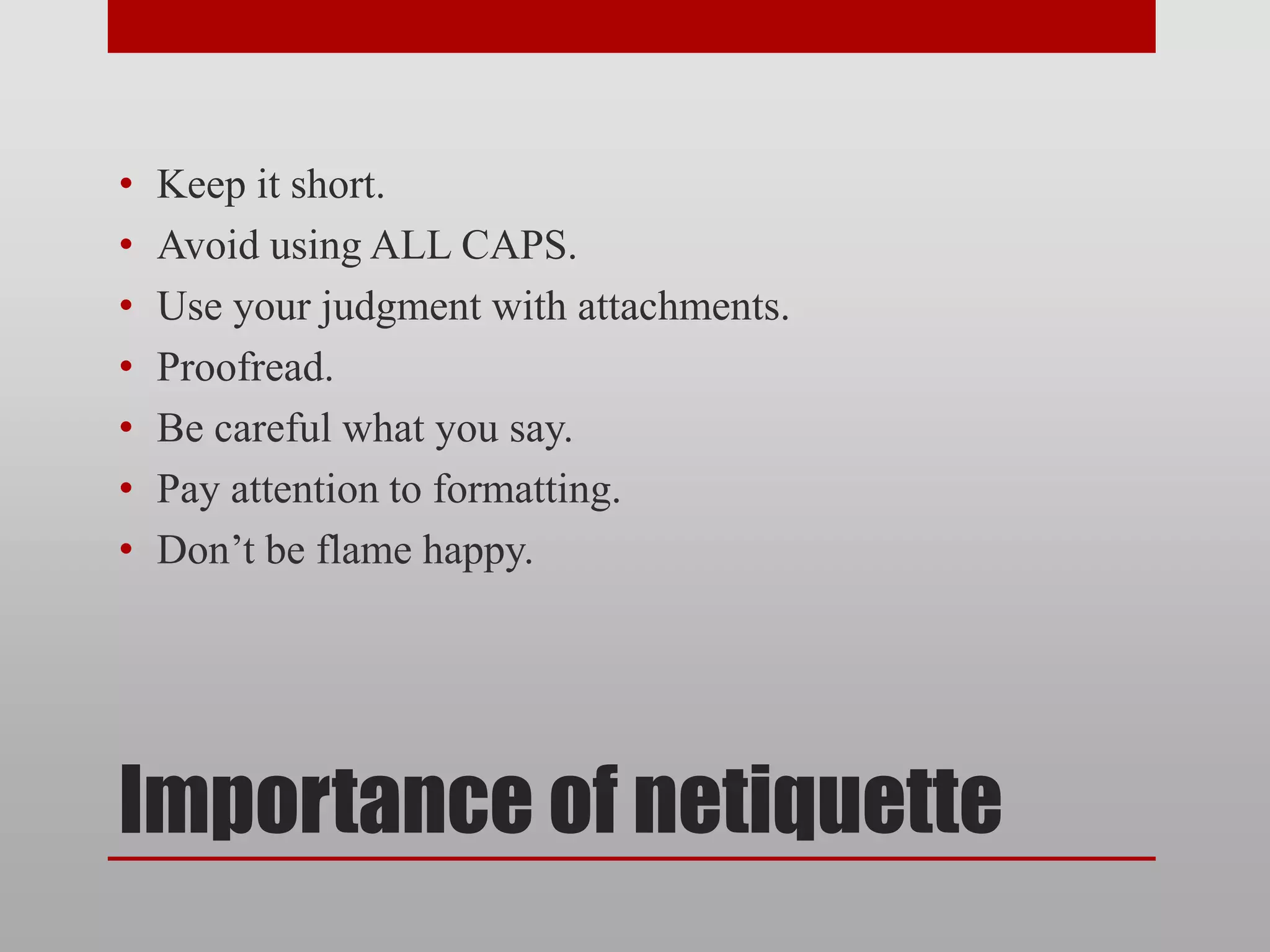 Netiquette | PPTX