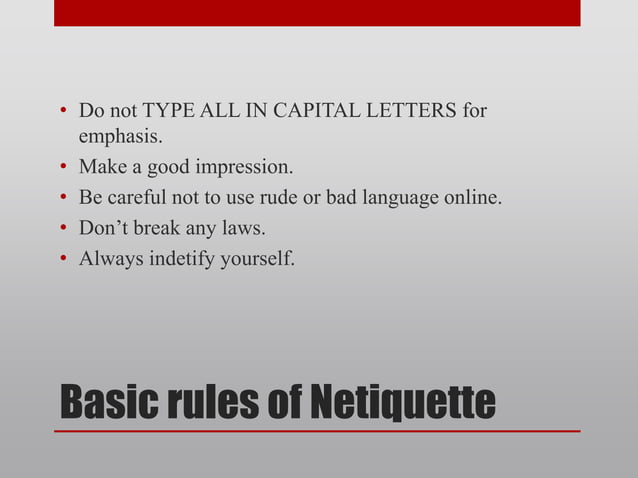 Netiquette | PPTX