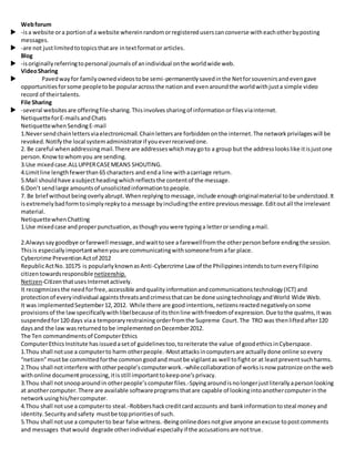 Netiquette | DOCX