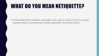 Netiquette | PPT