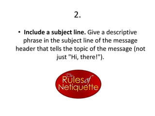 Netiquette | PPTX | Technology & Computing