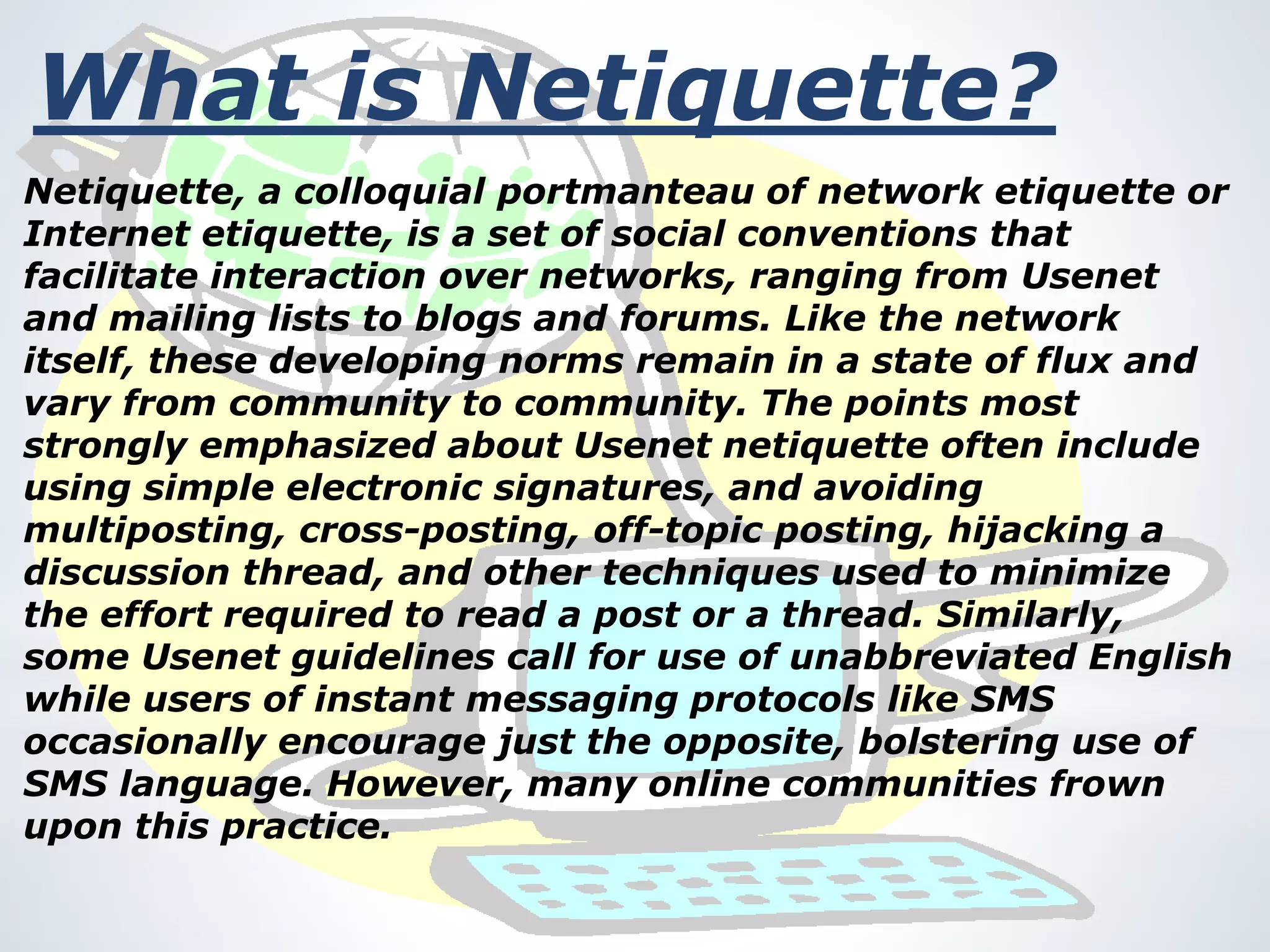 Netiquette | PPTX