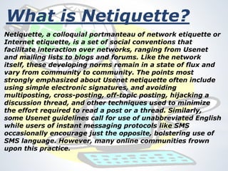 Netiquette | PPTX