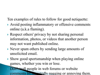 Netiquette | PPTX