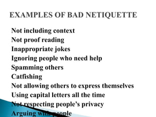 Netiquette | PPTX