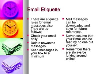 INTERNET ETIQUETTE AND NETIQUETTE | PPT