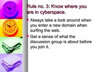 INTERNET ETIQUETTE AND NETIQUETTE | PPT