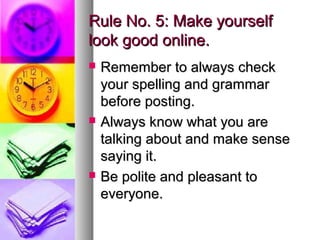 INTERNET ETIQUETTE AND NETIQUETTE | PPT