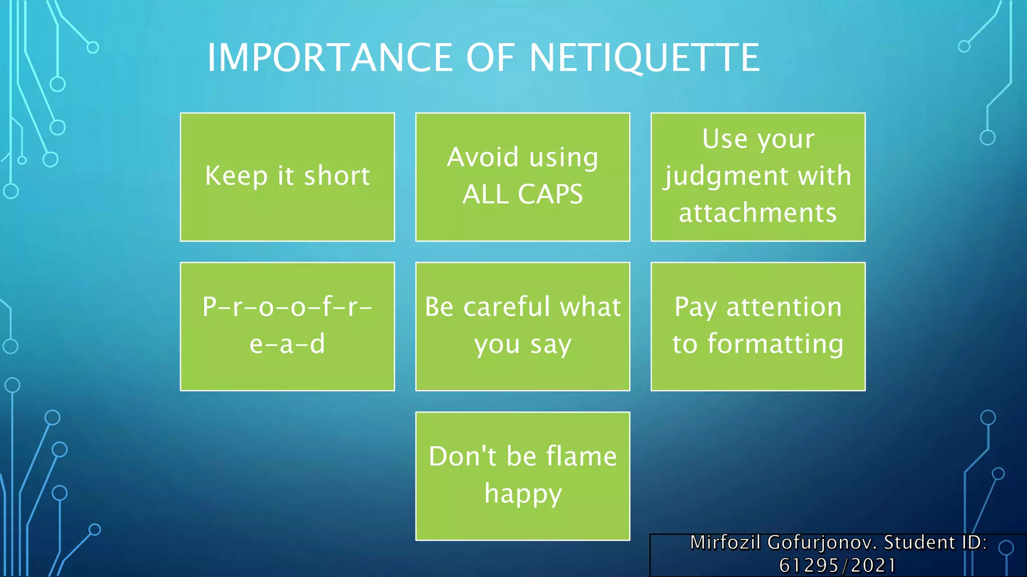 Netiquette | PPTX