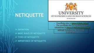 Netiquette | PPTX