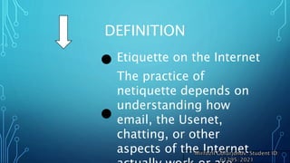 Netiquette | PPTX