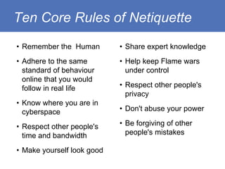 Netiquette and code of conduct in communication | PPTX