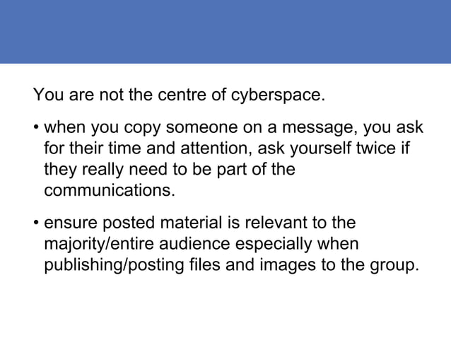 Netiquette and code of conduct in communication | PPTX