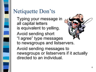 Netiquette and safety | PPT | Email | Internet