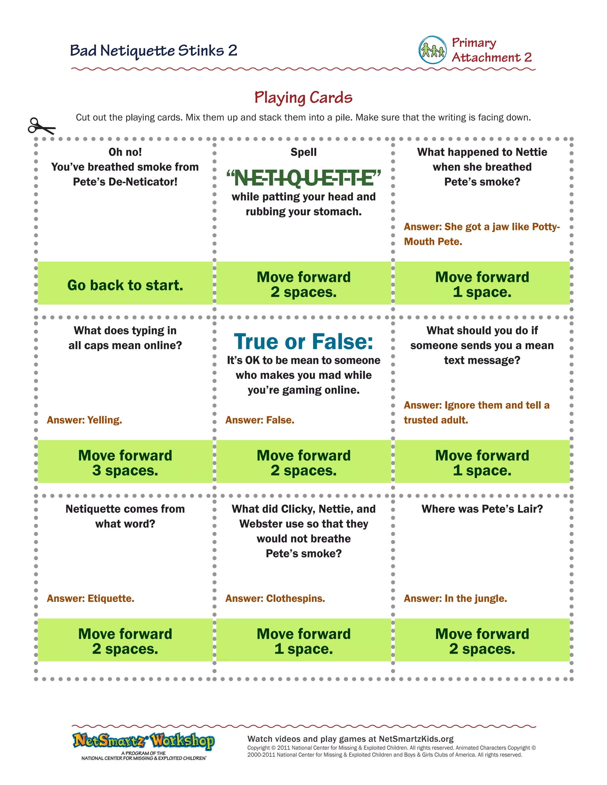 Netiquette board game | PDF
