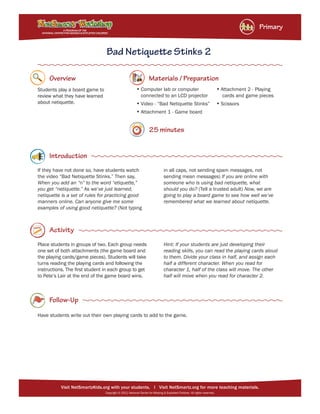 Netiquette board game | PDF