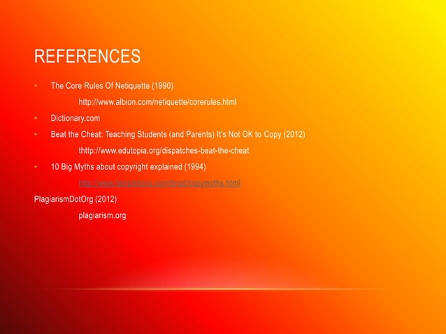 Netiquette, Copyright, and Plagiarism | PPTX | Law