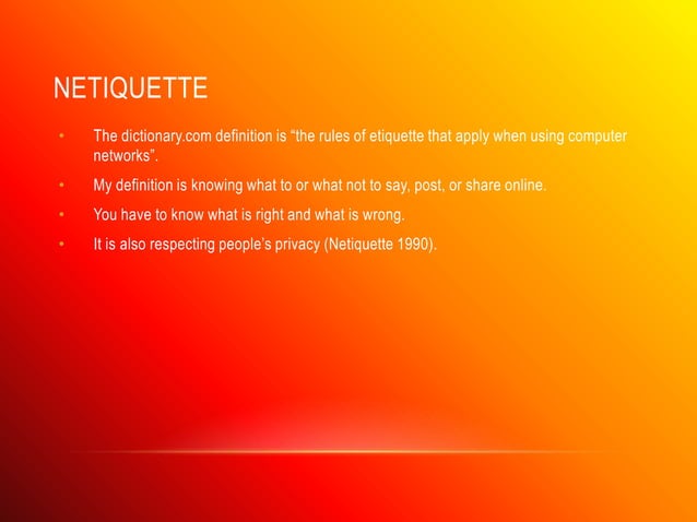 Netiquette, Copyright, and Plagiarism | PPTX | Law