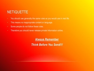 Netiquette, Copyright, and Plagiarism | PPTX | Law