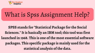 Get Best Spss Assignment Help With Top Experts | PDF