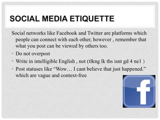 Netiquette hci | PPTX | Email | Internet