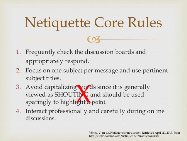 Netiquette Introduction