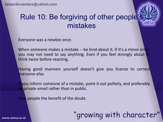 Netiquette mine | PPTX