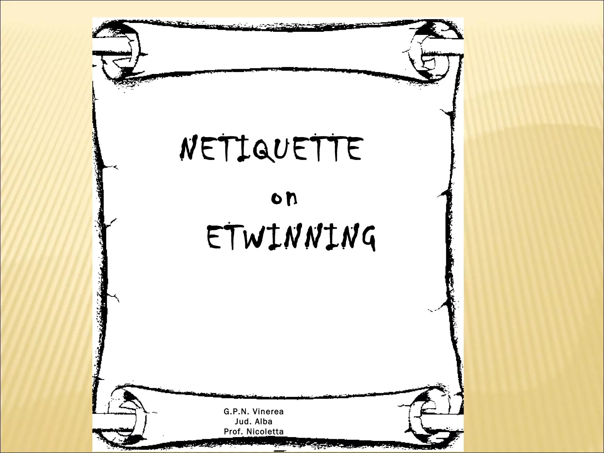 Netiquette on e twinning | PPT