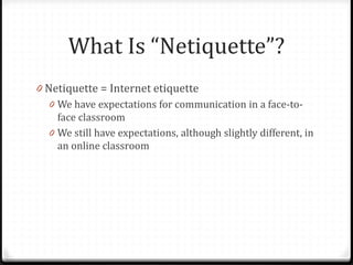 Netiquette Presentation | PDF | Email | Internet
