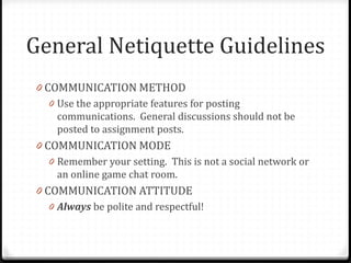Netiquette Presentation | PDF | Email | Internet