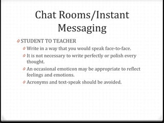 Netiquette Presentation | PDF | Email | Internet