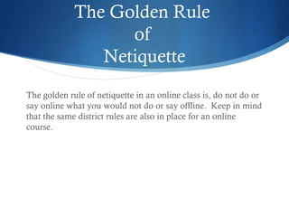 Top Five Netiquette Refresher Points | PPT