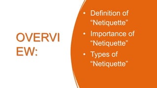 Netiquettes eepti in human behavior.pptx