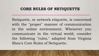 Netiquettes module 2.pptx empowerment tech | PPTX