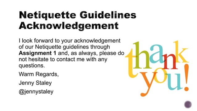 Netiquette Guidelines | PPTX | Online Education | Education