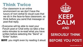 Netiquette Guidelines | PPTX | Online Education | Education