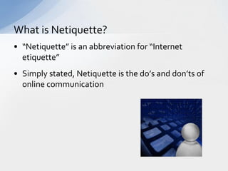Netiquette - Basic Guidelines | PPTX