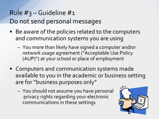 Netiquette - Basic Guidelines | PPTX