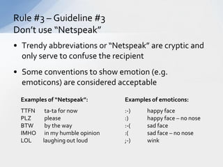 Netiquette - Basic Guidelines | PPTX