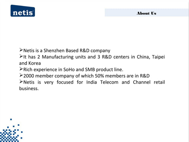 Netis Products | PPT | Computer Networking | Computing