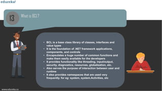 Top 50 .NET Interview Questions and Answers 2019 | Edureka | PDF