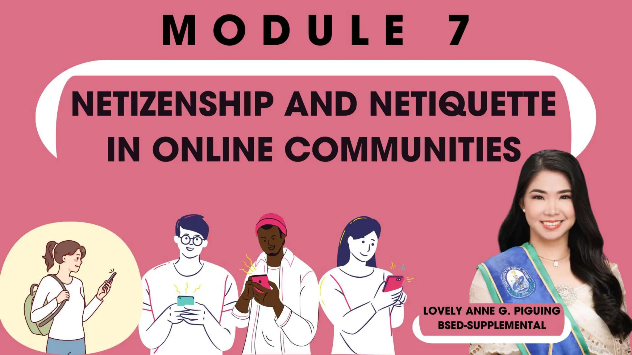Netizenship and Netiquette in Online Communities.LovelyPiguing.Supple ...