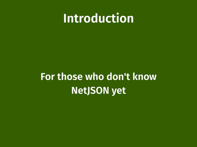 NetJSON @ Battlemesh v9 | PPT