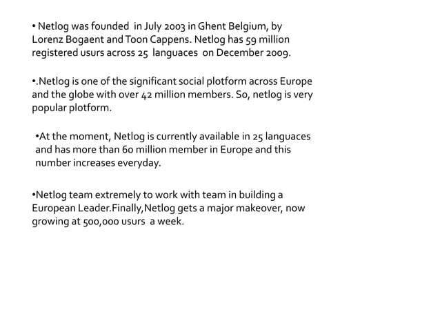 Netlog Is Getting Better | PPT